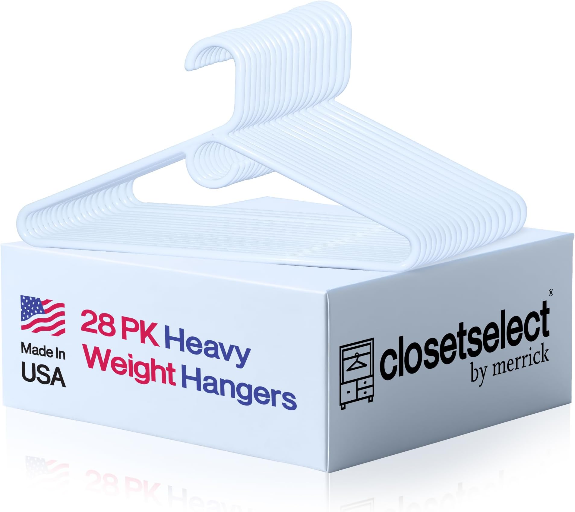 Amazon.com: Strong Extra Heavy Adult Plastic Tube Hangers - White - 9 ...