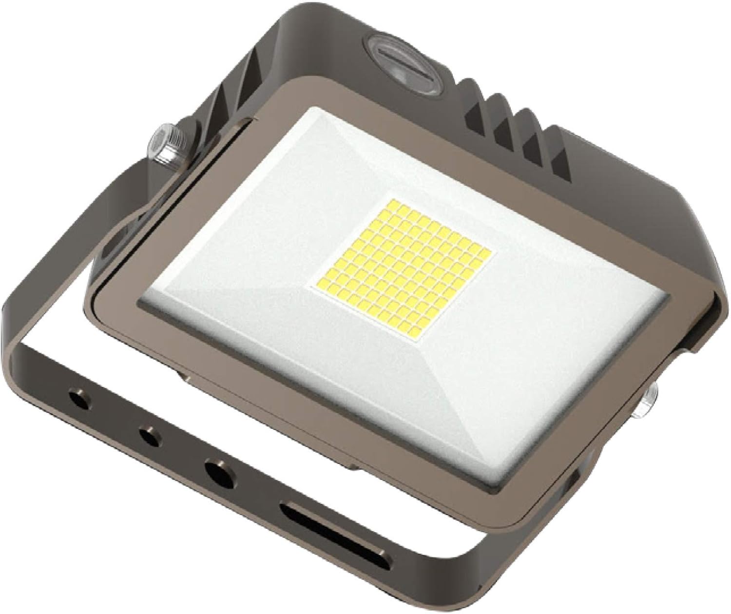 KEYSTONE (DLC 2175LM Dusk to Dawn LED Security Flood Light 120-277V 15W ...