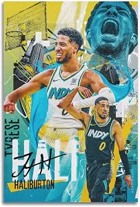 Amazon.com: Tyrese Haliburton Poster Canvas Art Posters for Room ...