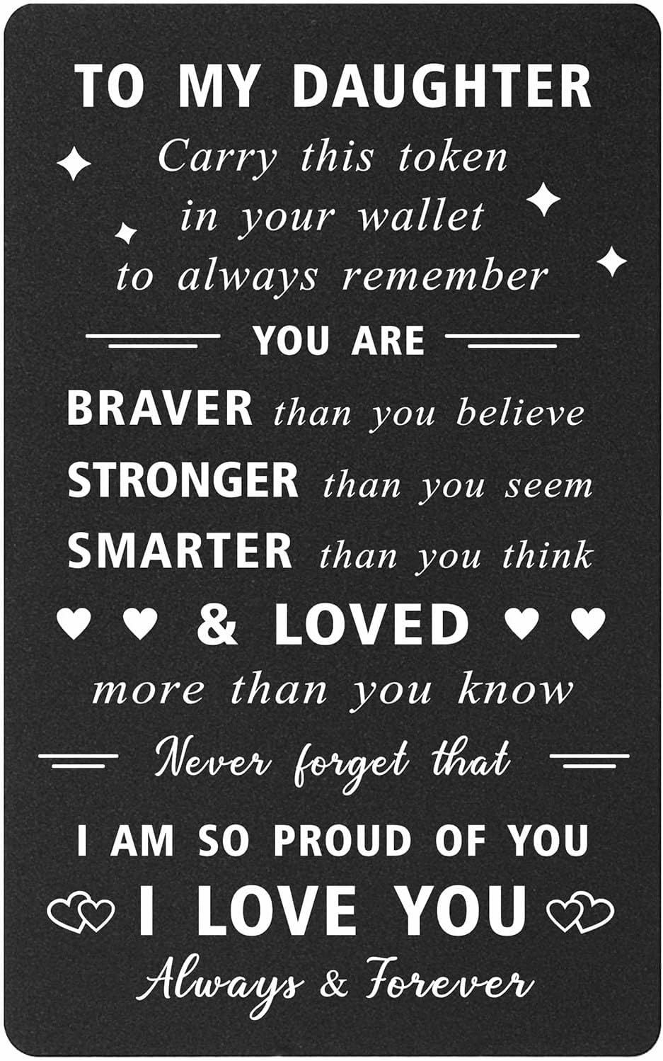 Amazon.com : XYBAGS Gifts for Daughter from Mom, To My Daughter ...