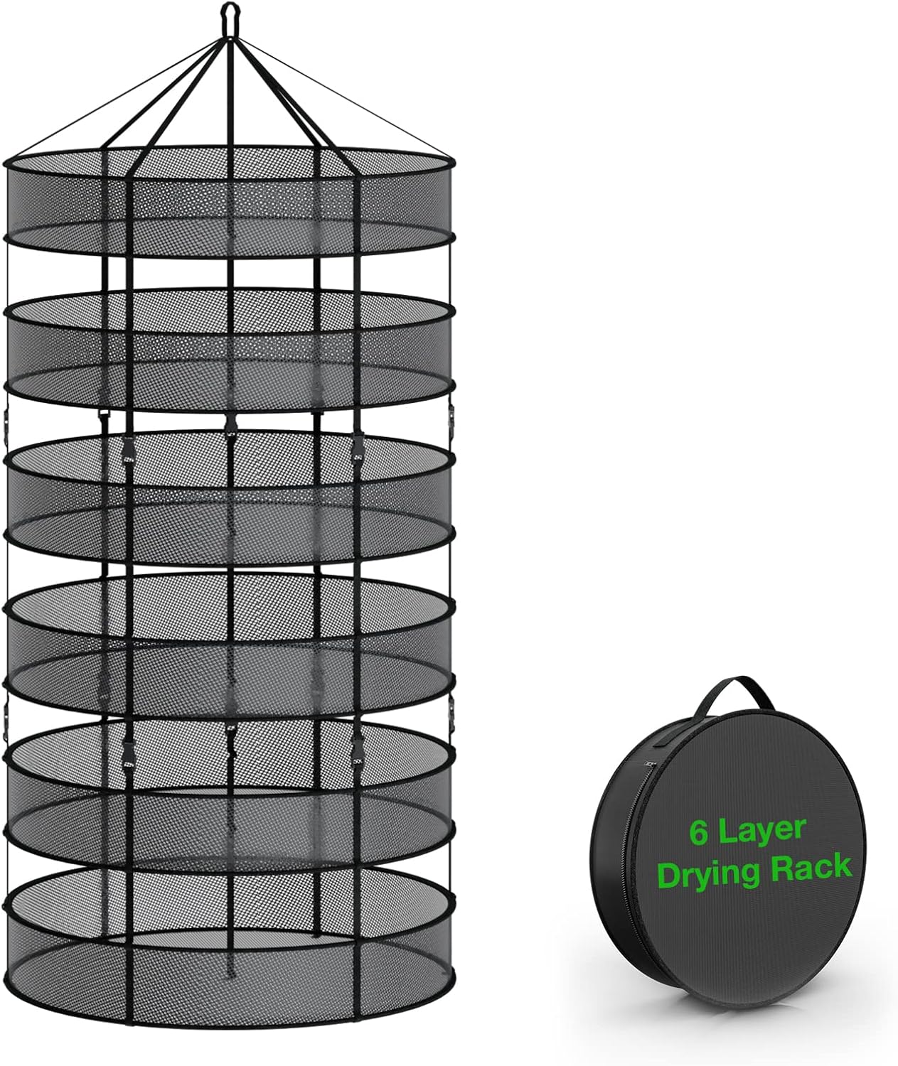 Amazon.com : Platinum Horticulture 3FT 6Layer Mesh Herb Rack Hanging ...
