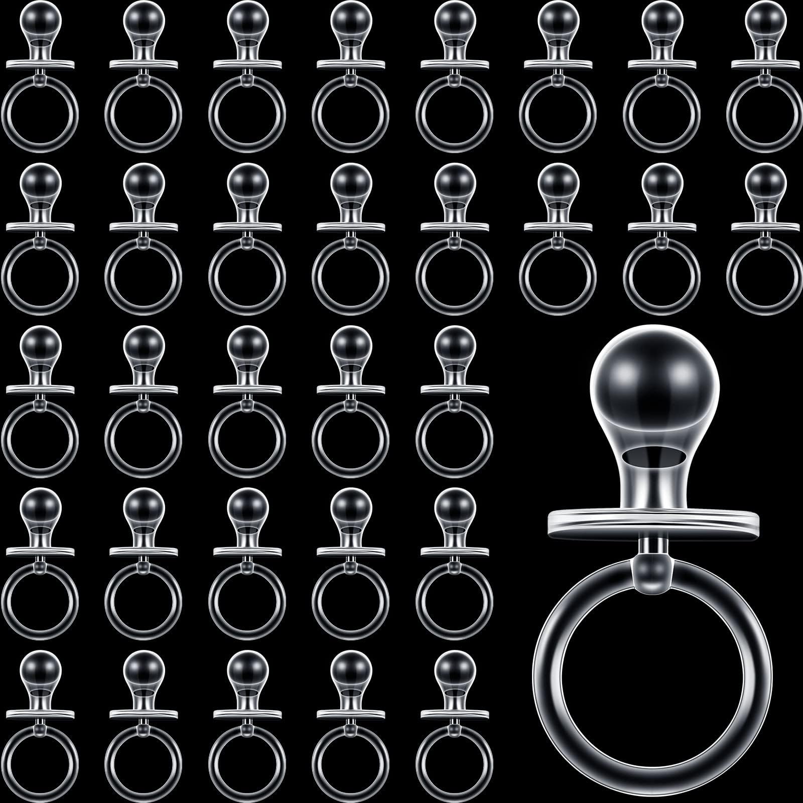 Amazon.com : 72 Pieces 2.75 Inch Acrylic Baby Pacifier Clear Pacifiers ...