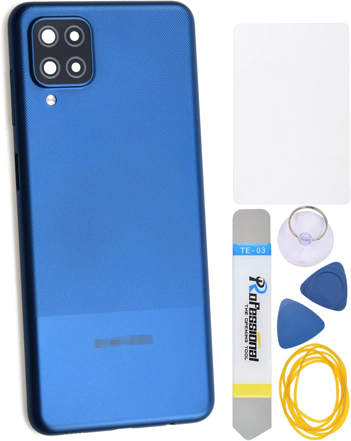Amazon.com: Blue Plastic Back Cover Replacement for Samsung Galaxy A12 ...