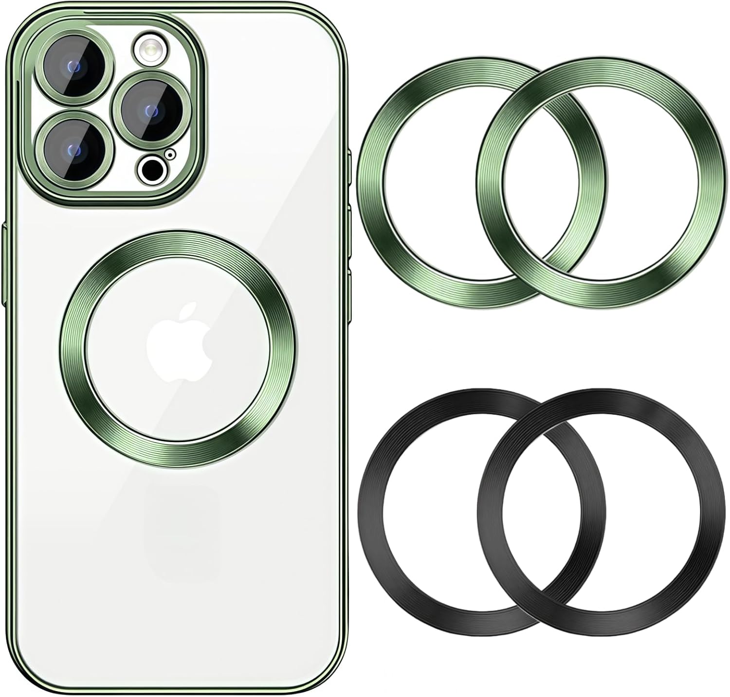 Amazon.com: 4 Pack Multicolored Universal Metal Rings Compatible with ...