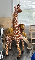 Amazon.com: BRINJOY Giant Giraffe Stuffed Animal Set, 47 Inch Large ...