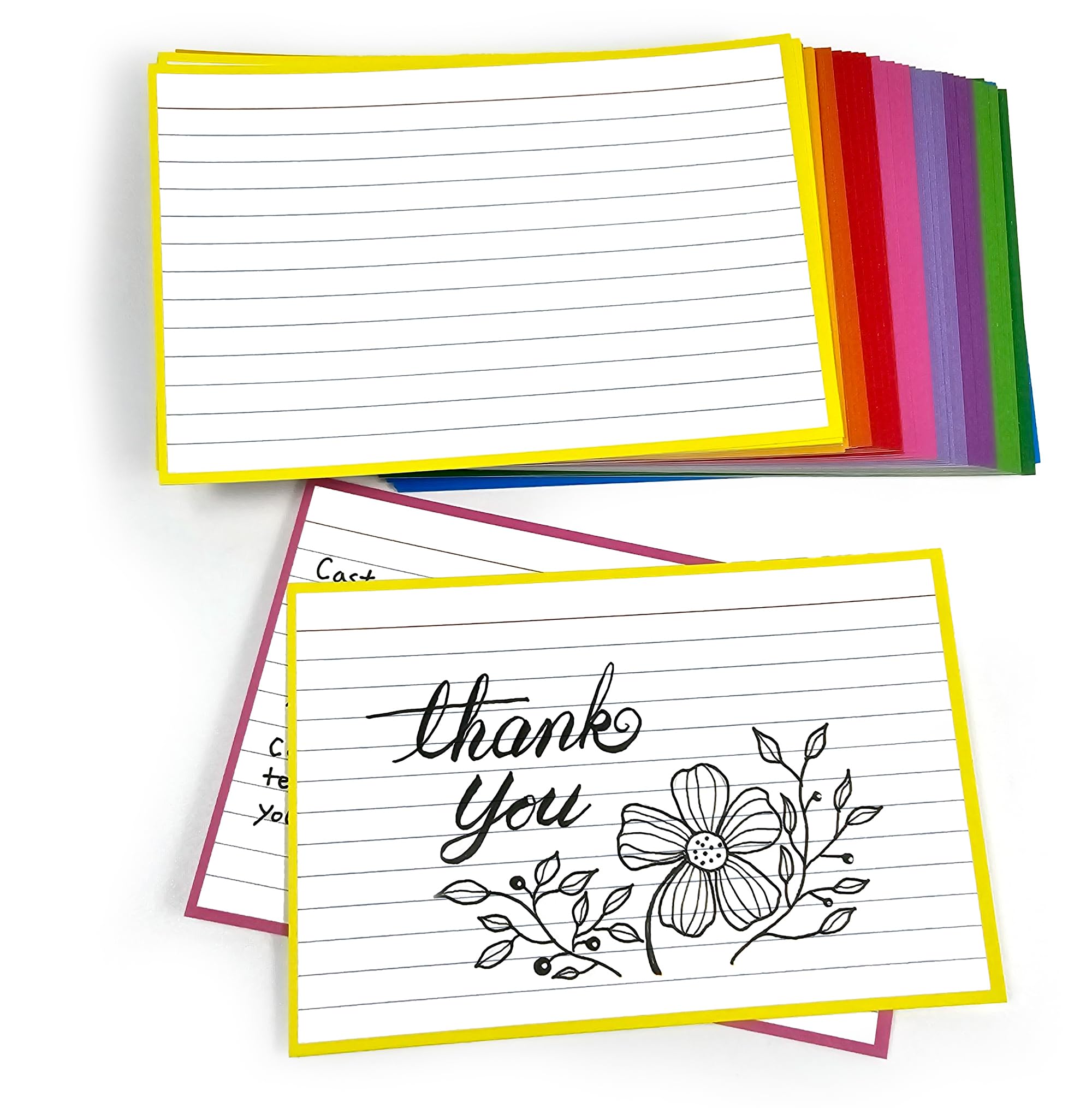 Snapklik.com : PPAPPAPPIYO 4x6 Lined Index Cards