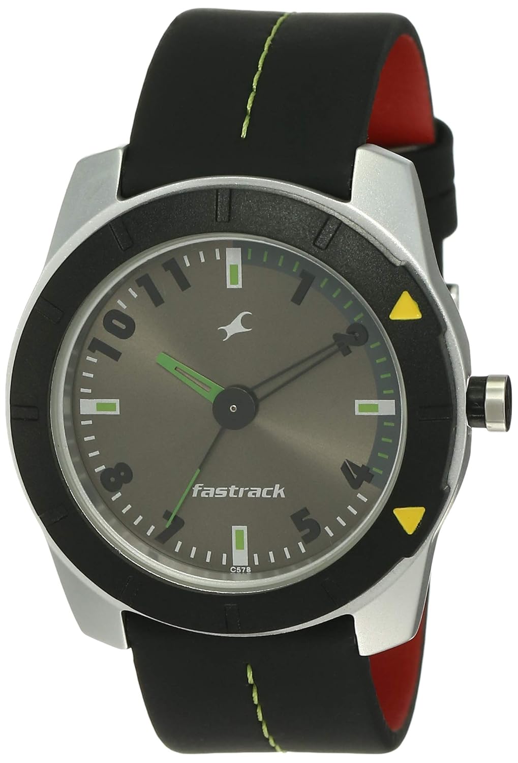 Fastrack Quartz Analog Grey Dial Plastic Strap Watch For Men-NS3015AL02 ...
