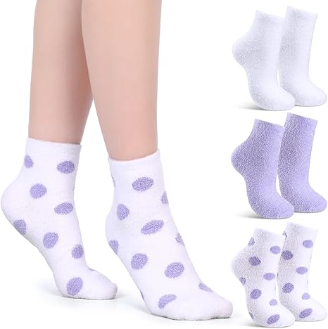 Amazon.com : Tarpop 3 Pairs Aloe Socks Moisturizing Spa Socks for Dry ...