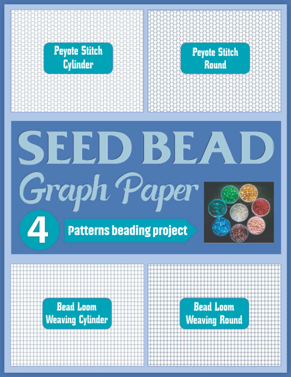 Buy Seed Bead Graph Paper: 4 Seed Bead Graph Paper for your Beading ...