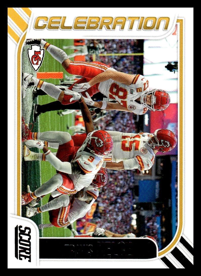 Amazon.com: 2023 Score Celebration #1 Travis Kelce Kansas City Chiefs ...