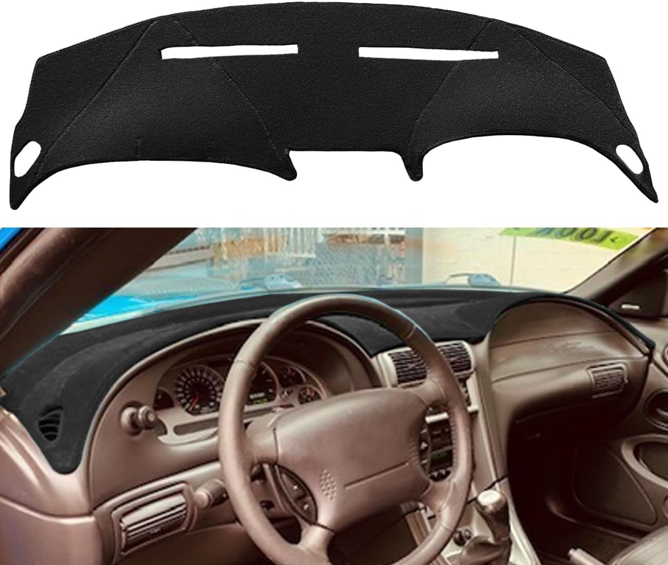 Amazon.com: Yiz Dash Cover Mat for 1998-2004 Ford Mustang Dashboard Pad ...