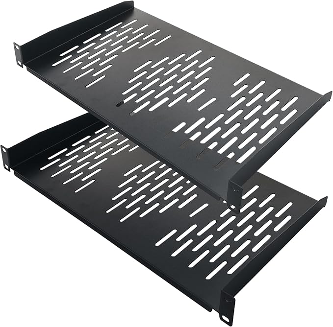 Amazon.com: RIVECO 2 PCS 12” Rack Shelves for 19 inches Network Rack ...