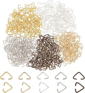 Amazon.com: PH PandaHall 750Pcs Iron Triangle Rings, 5 Colors 9mm Open ...