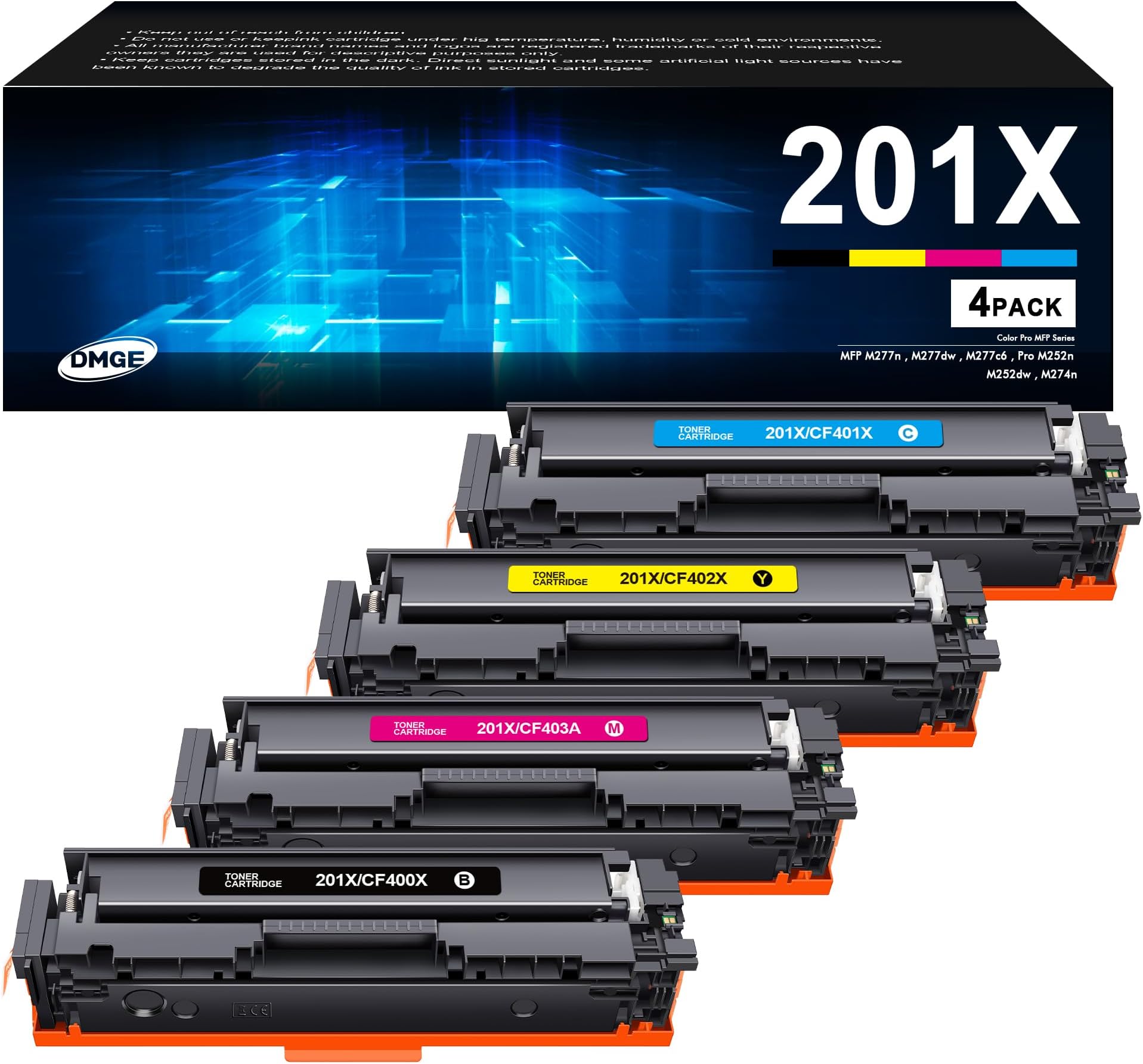 Amazon.com: HP 201X Black High-yield Toner Cartridge | Works with HP ...