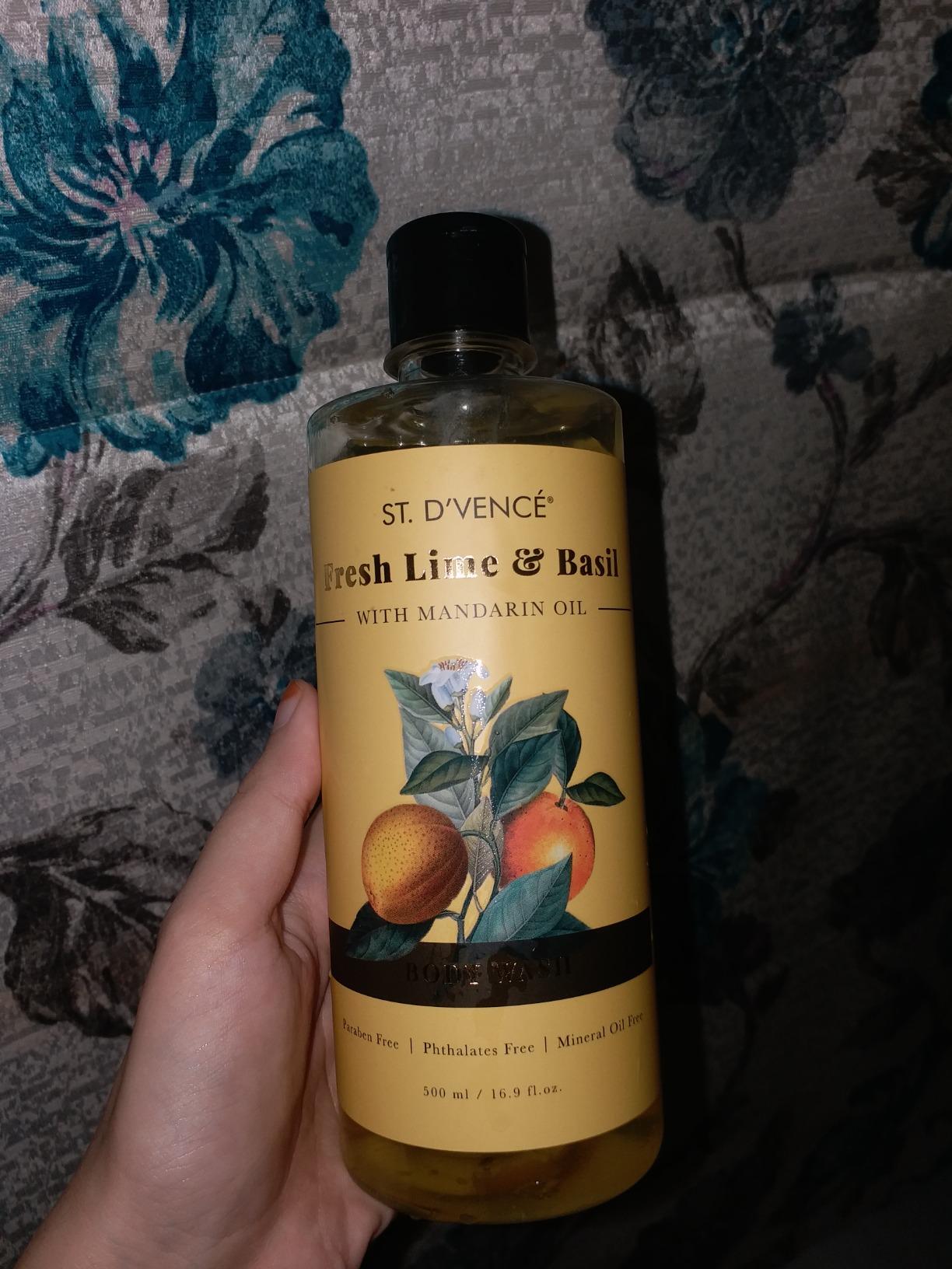Buy ST. D'VENCE Refreshing Lime & Basil Body Wash for Men & Women with ...