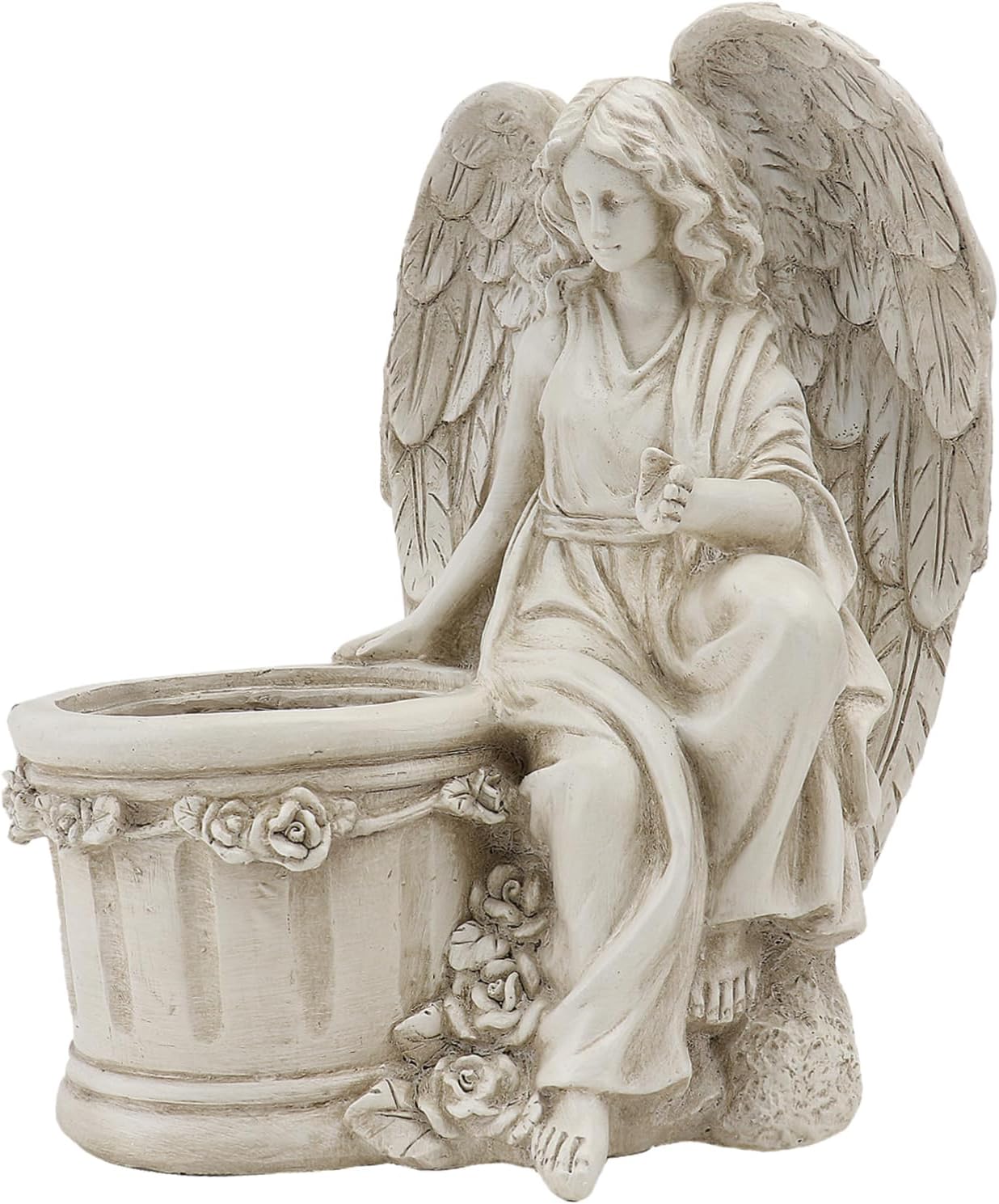 Amazon.com : Braxio Flower Pots Garden Statue Decor - Resin Outdoor ...