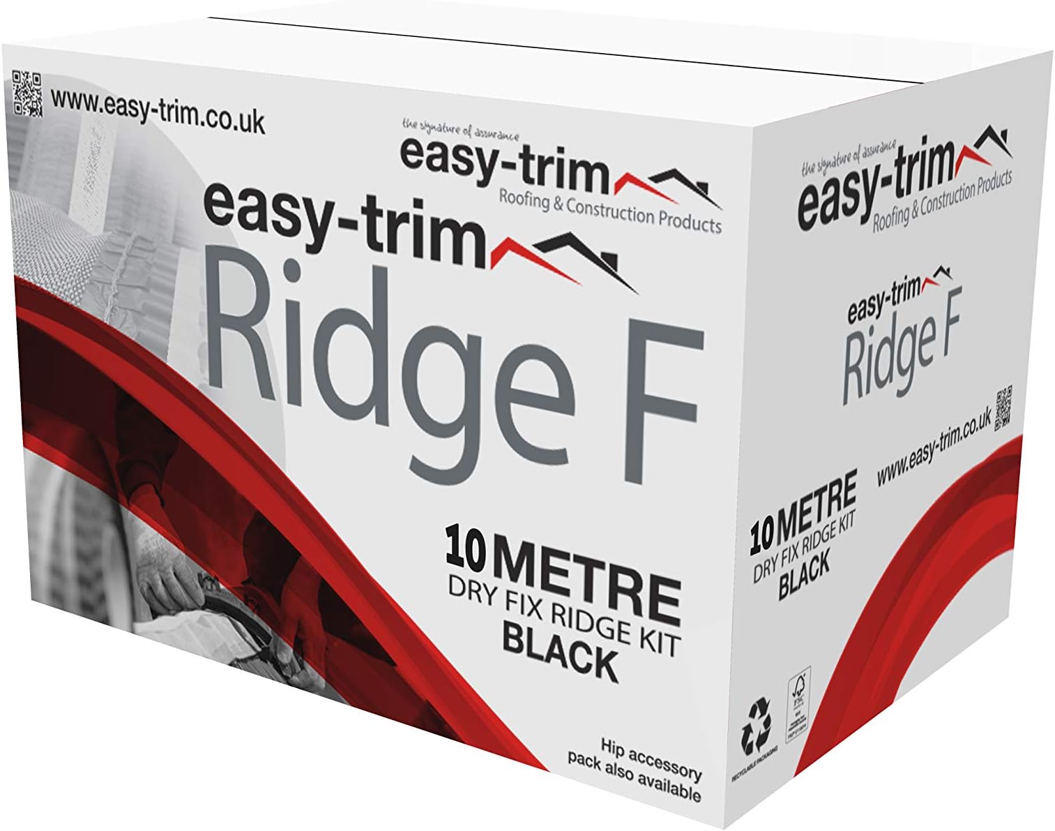 10m Easy Ridge F Kit | Easy Trim Black Ridge Kit | 10 Meter : Amazon.co ...