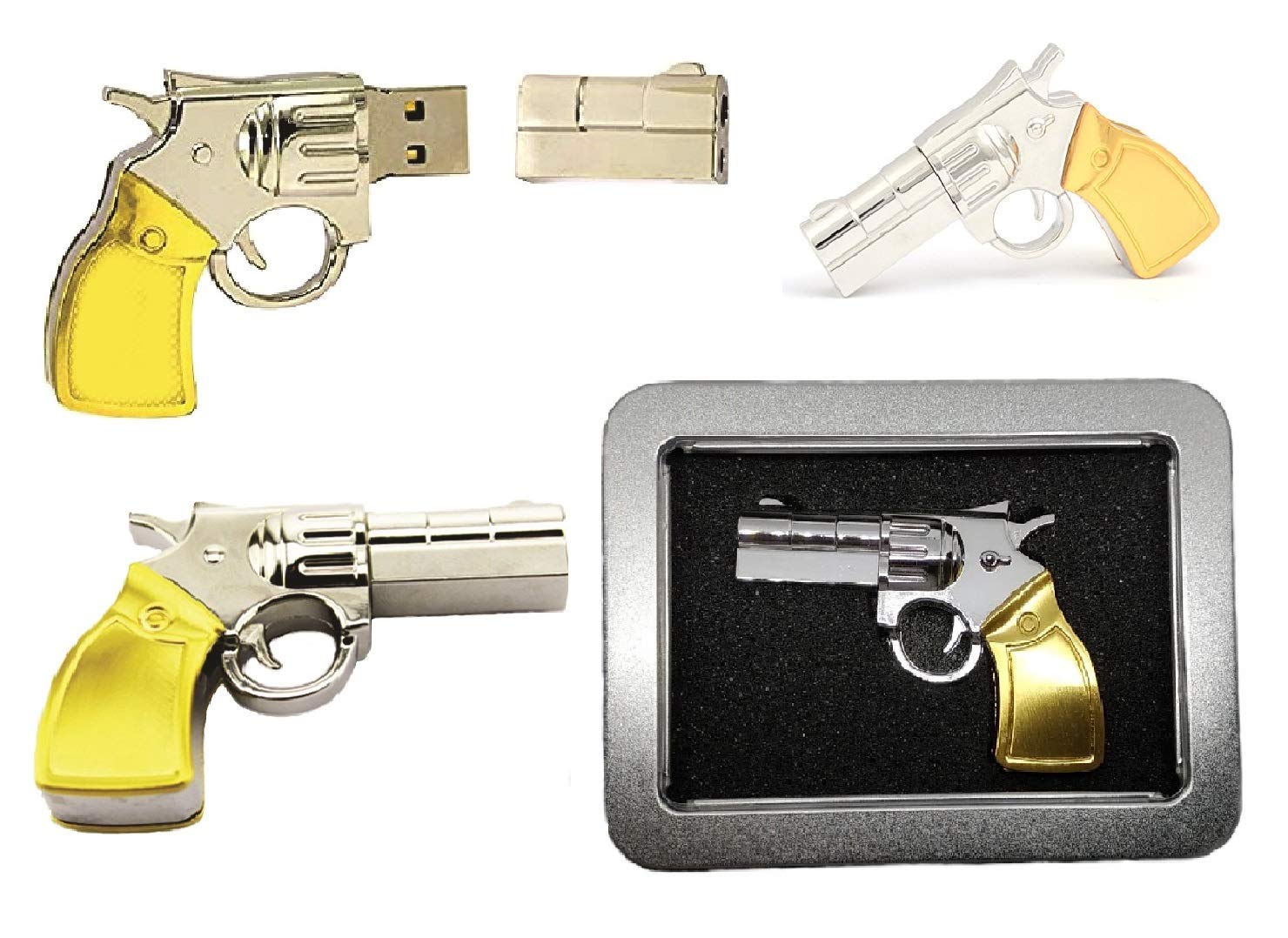 nexgen, Metal Revolver, Pistol, Gun Shape Pen Drive 32 GB,Collectible ...