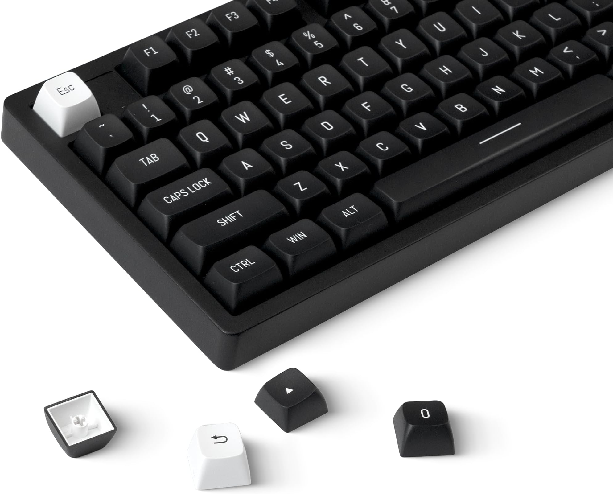 Amazon.com: Rainy MOA Keycaps Black - Bow PBT Keycaps,Custom Keyboard ...
