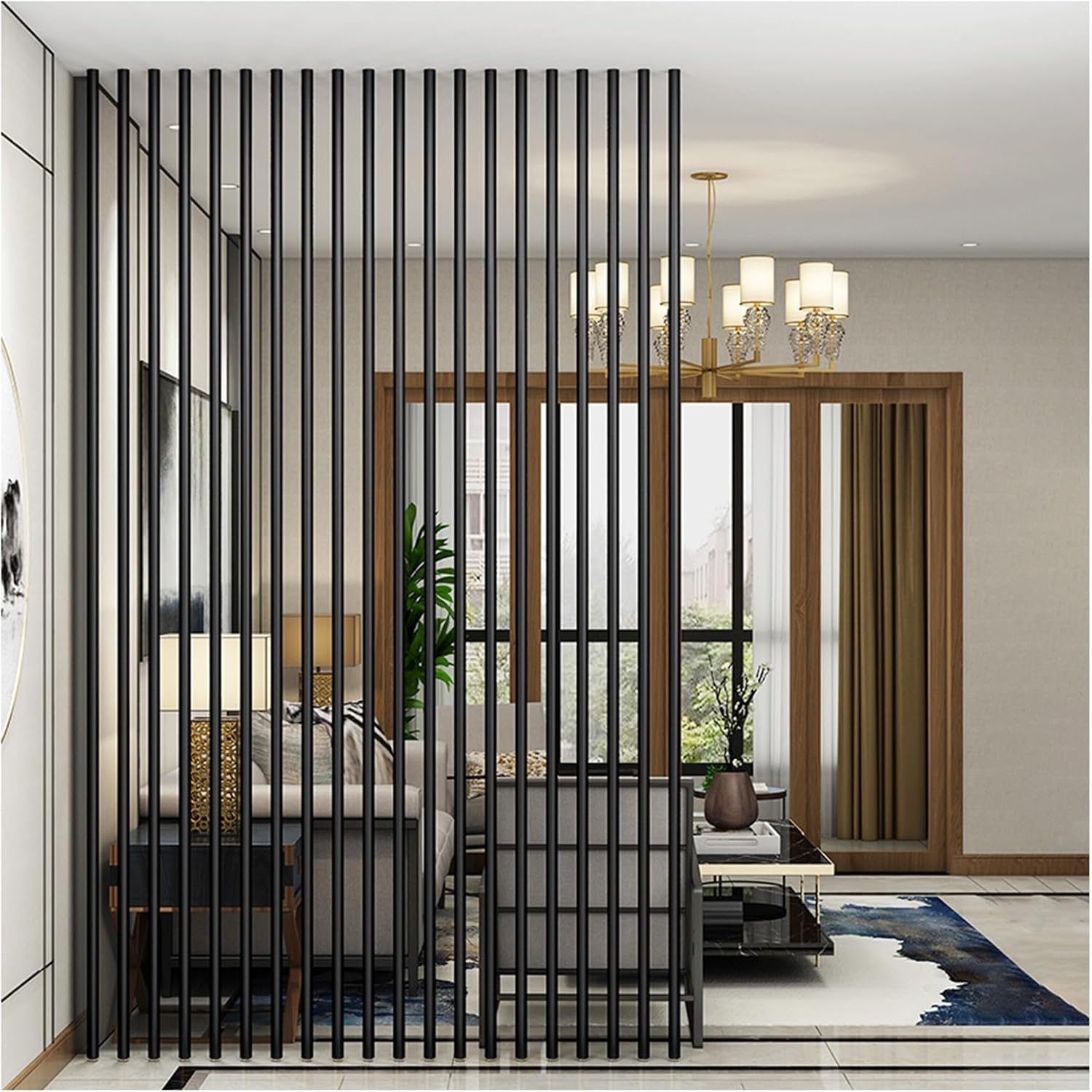 20 pezzi divisorio divisorio divisorio colonna in ferro nero bianco oro ...