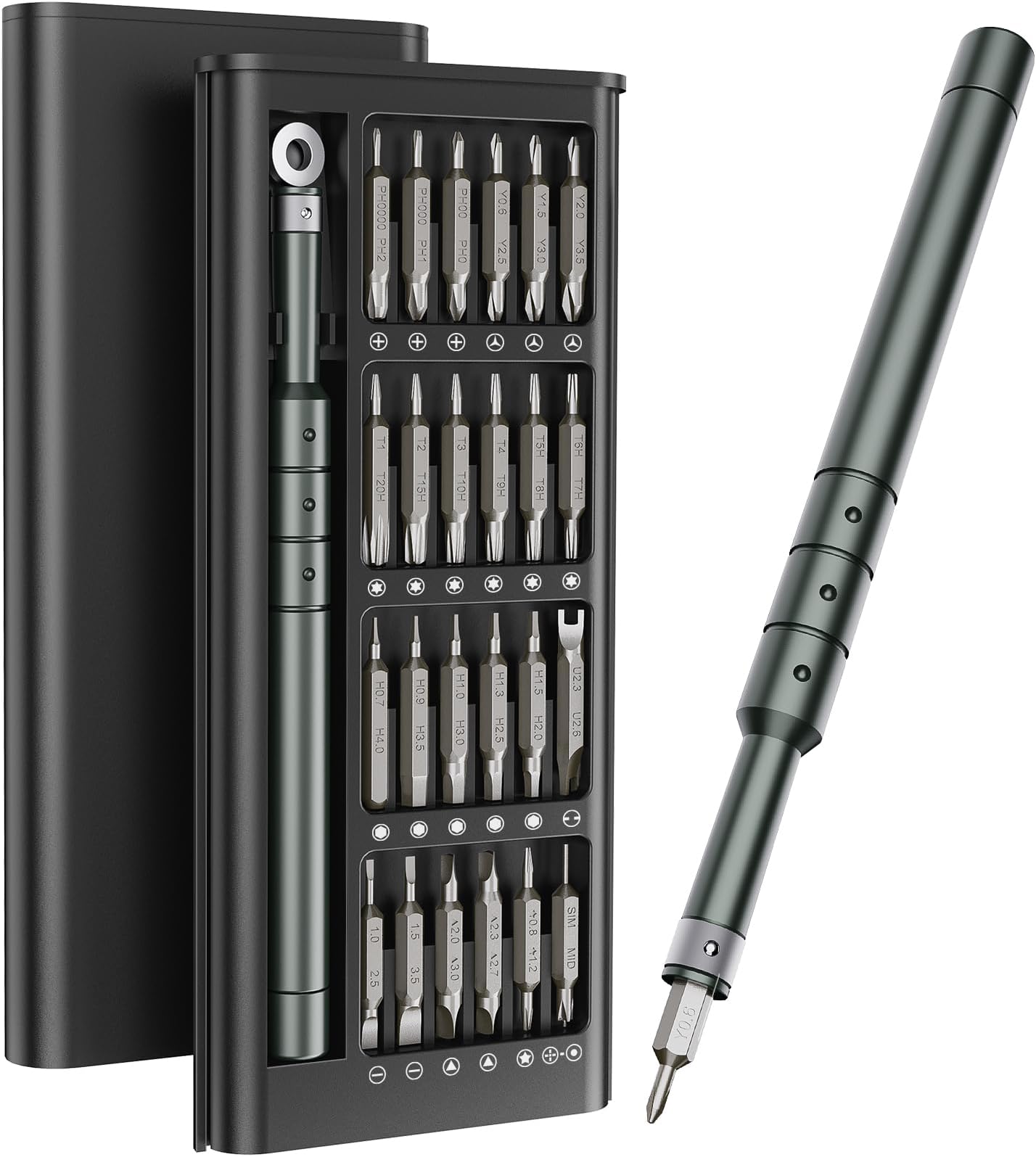 Amazon.com: QOOSIKICC 25 in 1 Precision Screwdriver Set, Small Magnetic Screwdriver Repair Tool ...