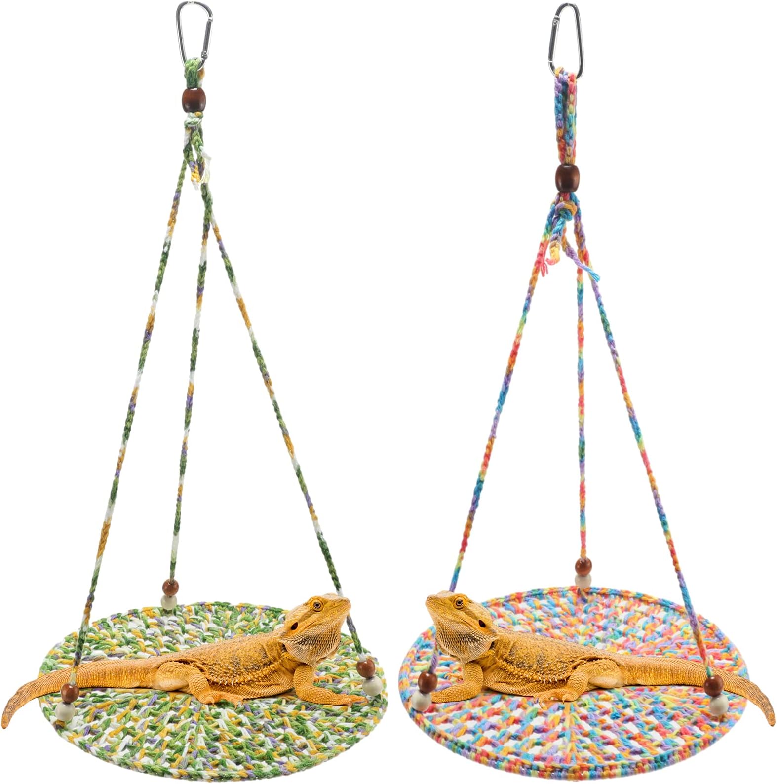 Amazon.com : Wesiti 2 Pcs Bearded Dragon Hammock Summer Reptile Hanging ...