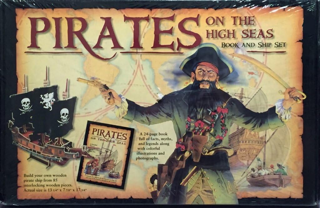 Amazon.com: Pirates on the high seas book and ship set : Toys & Games