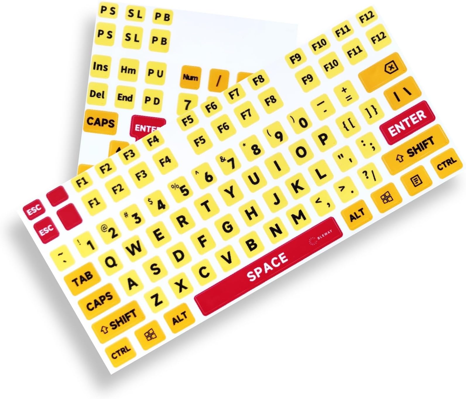 Amazon.com: 5 Five English US Large Print Bold Letters Keyboard ...