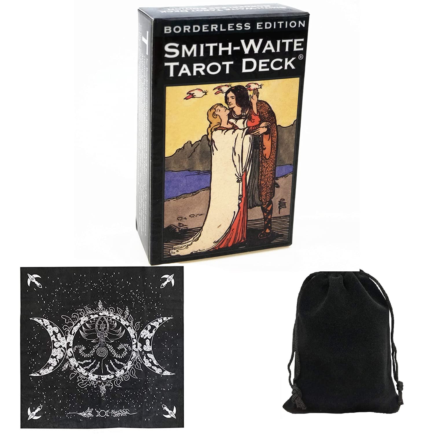 Buy Rider Tarot Deck, Smith-Waite Borderless Tarot Cards, Smith-Waite ...