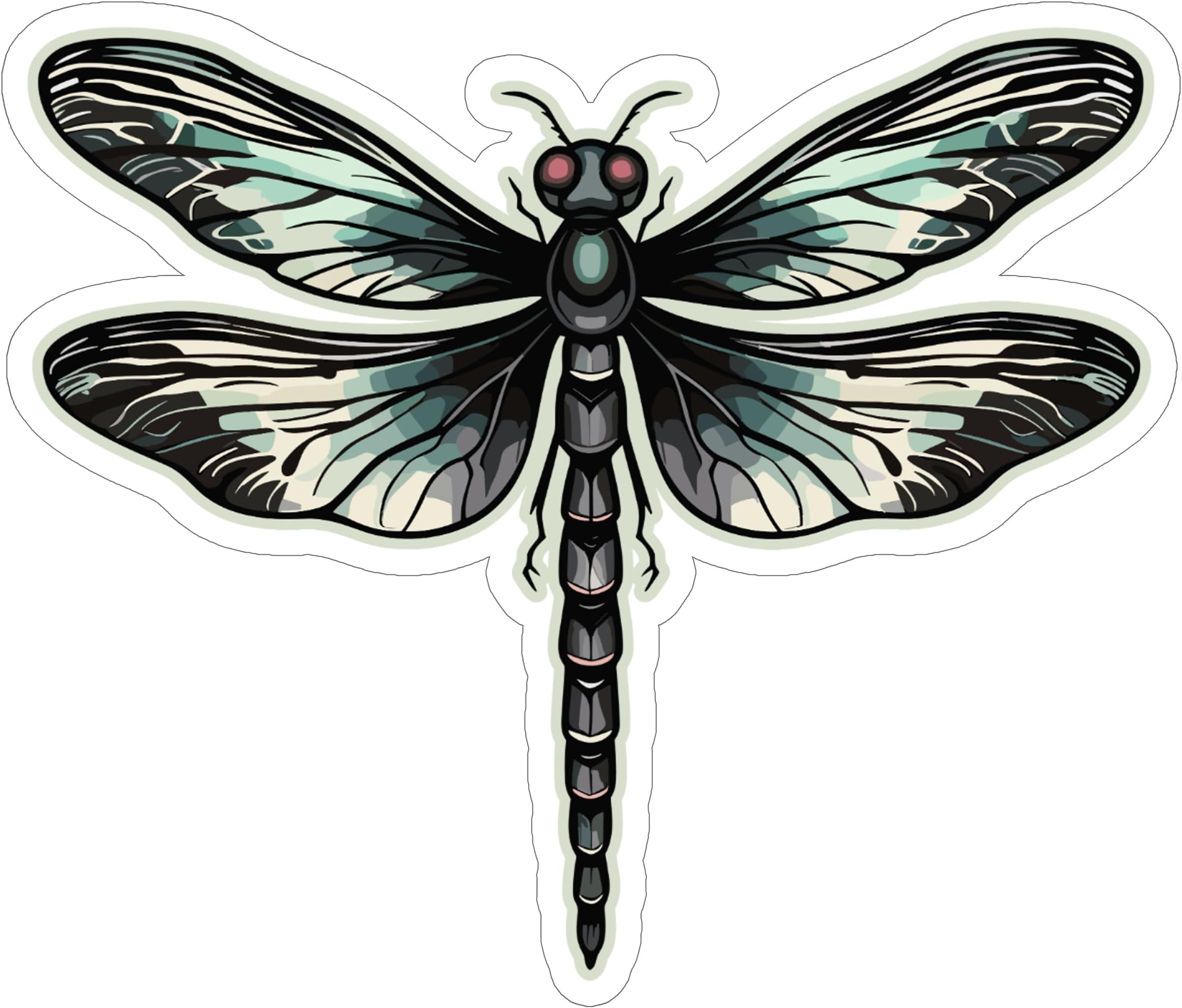 Amazon.com - Kramer Dragonfly Sticker for Car Vinyl Decal Water Bottle ...