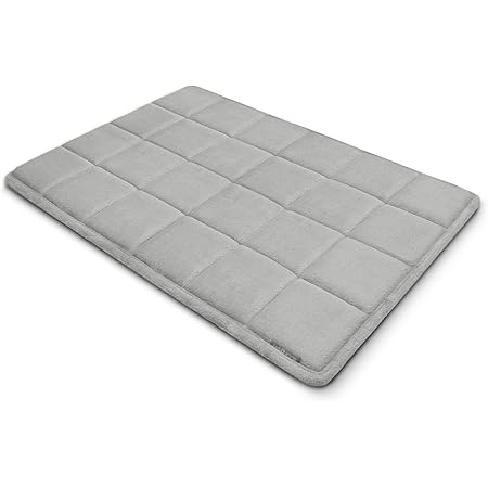 Amazon.com: MICRODRY SoftLux Charcoal Infused Memory Foam Bath Mats for ...