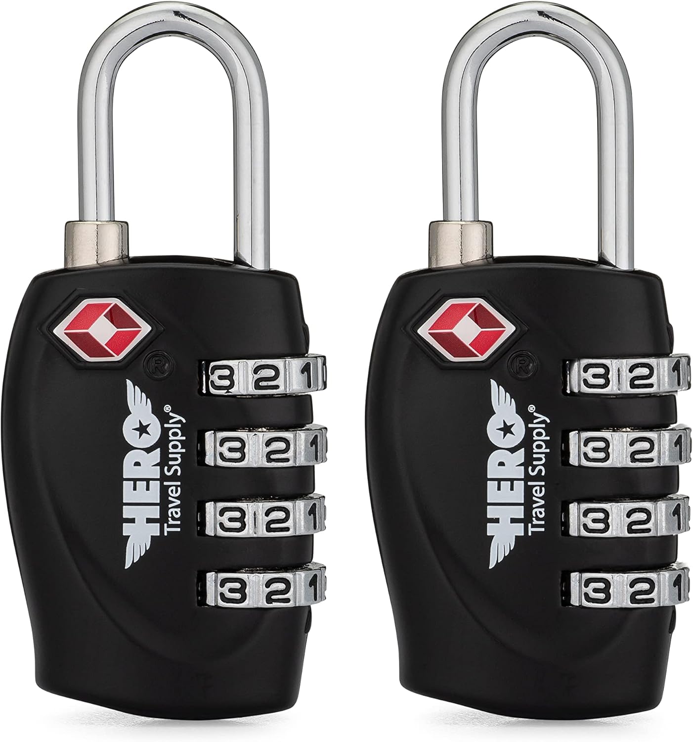 Amazon.com: Hero Luggage Lock (2-Pack) – TSA Approved – 4 Digit ...