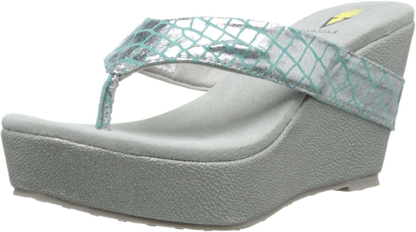 Amazon.com | Volatile Women's Marie Wedge Sandal,Silver,7 B US ...