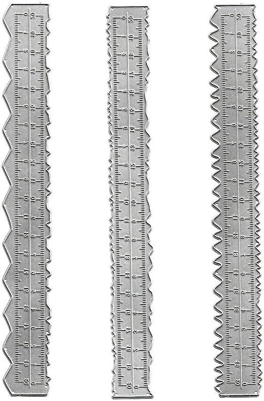 Amazon.com: 3 Pack 8.4 Inch Irregular Edge Ruler Deckle Edge Ruler ...