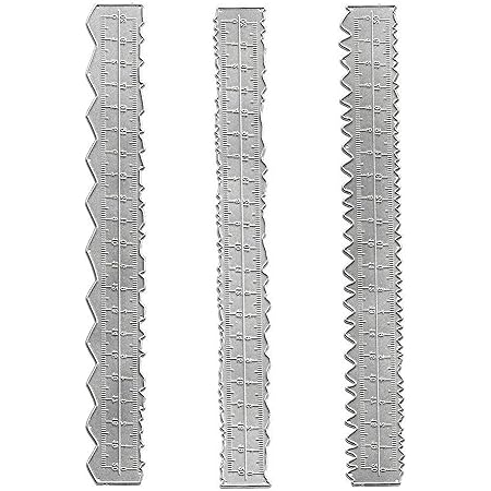 Amazon.com : LGEGE Irregular Deckle Edge Ruler 3 Pcs Sets, 8.7 inch ...