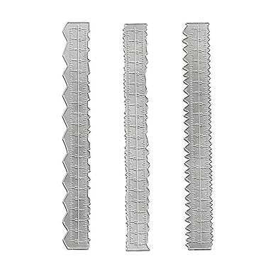 LGEGE Irregular Deckle Edge Ruler 3 Pcs Sets, 8.7 inch Paper Tearing ...