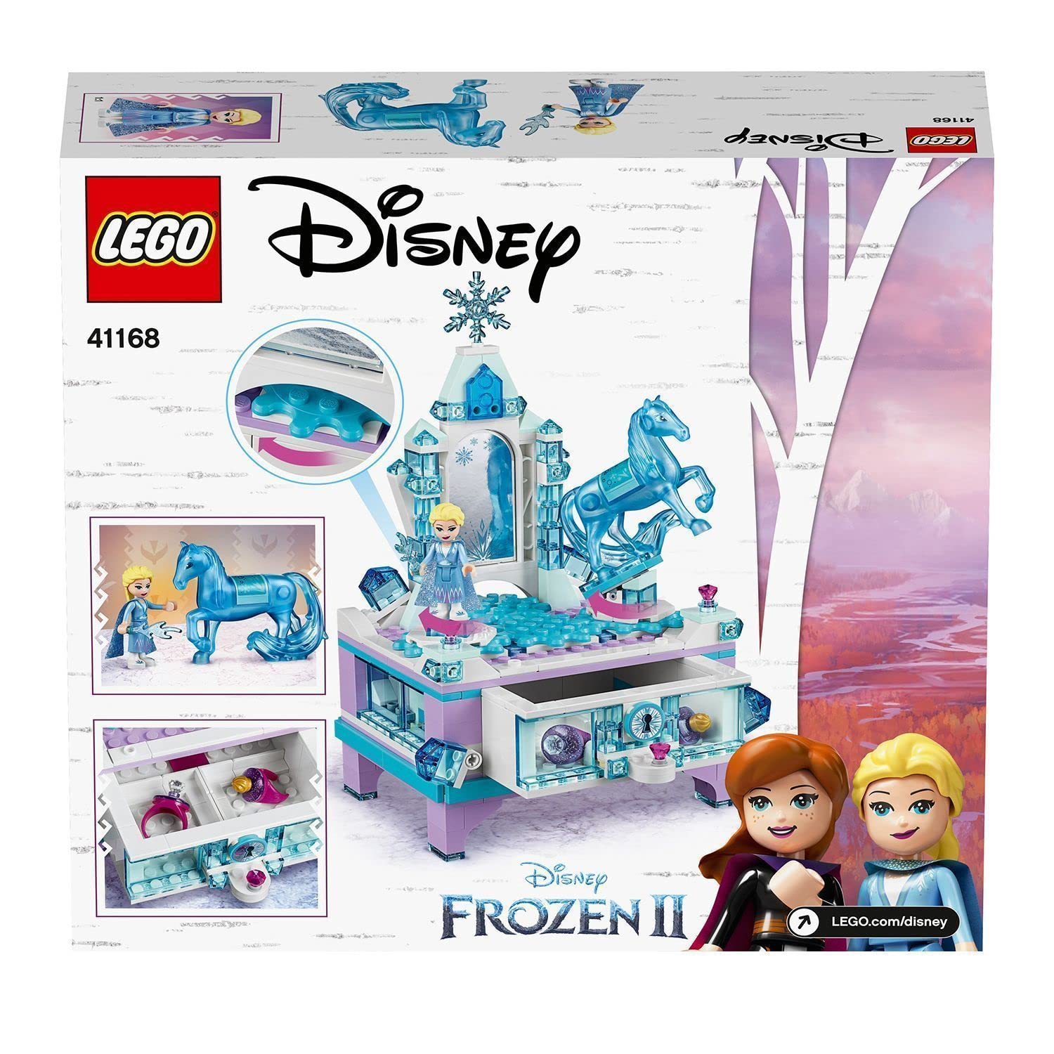 LEGO 41168 Disney Frozen 2 Elsa's Jewellery Box Creation with Princess ...