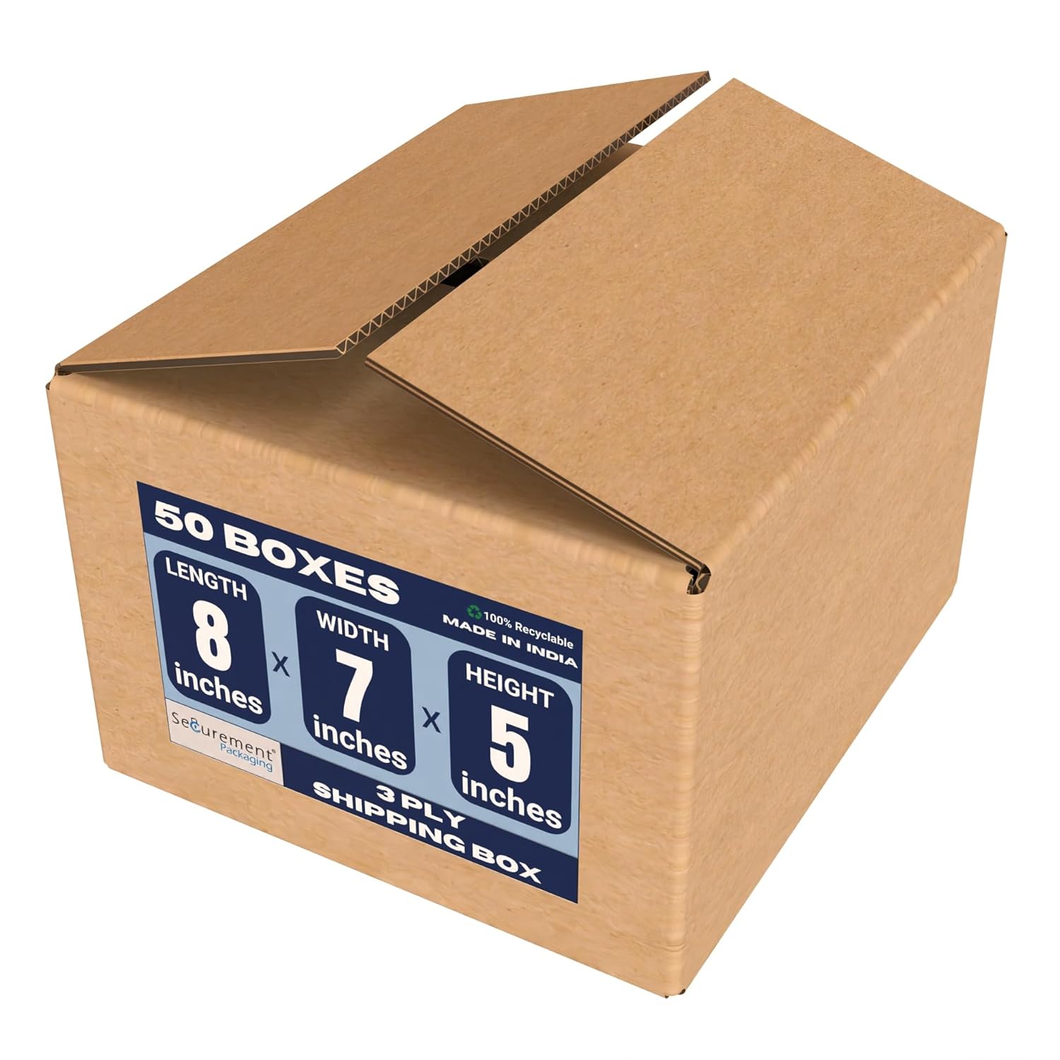 SECUREMENT® 3 Ply Corrugated Box for packing for Secure Shipping ...