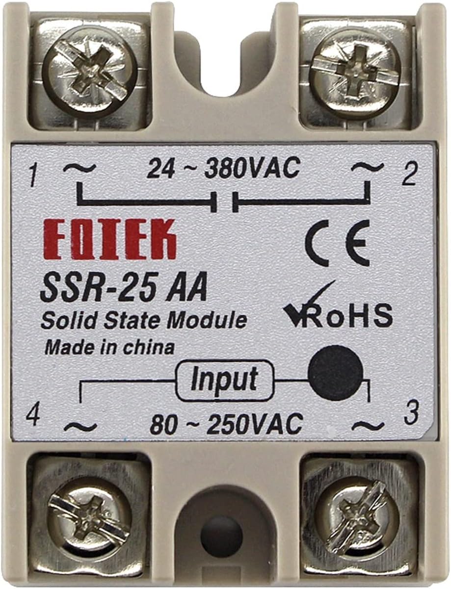 Amazon.com: EXONGY SSR-10AA SSR-25AA SSR-40AA 10A 25A 40A Solid State ...