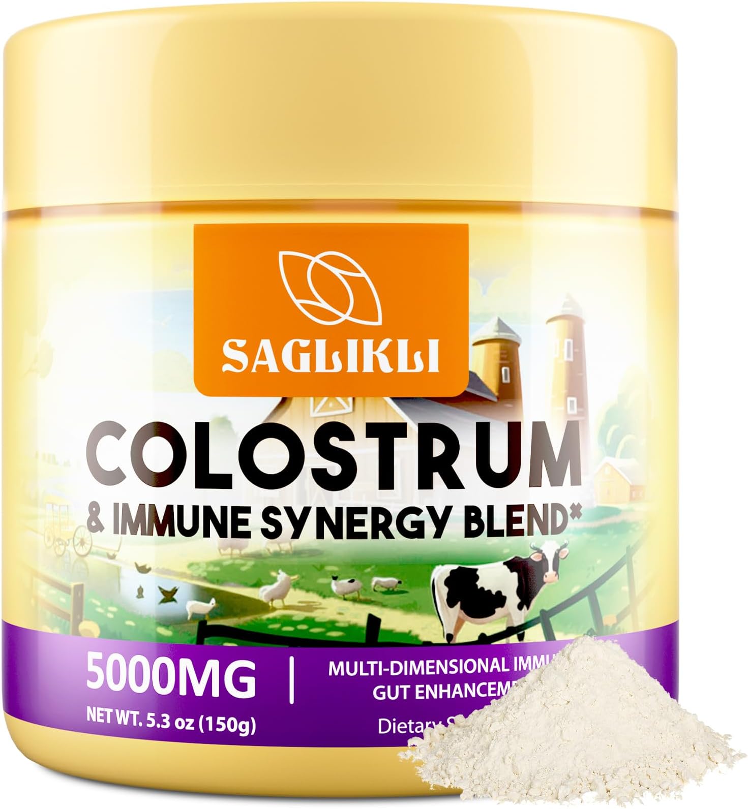 Amazon.com : WONDERCOW Colostrum Supplement Powder for Gut Health, Immune Support, Muscle ...