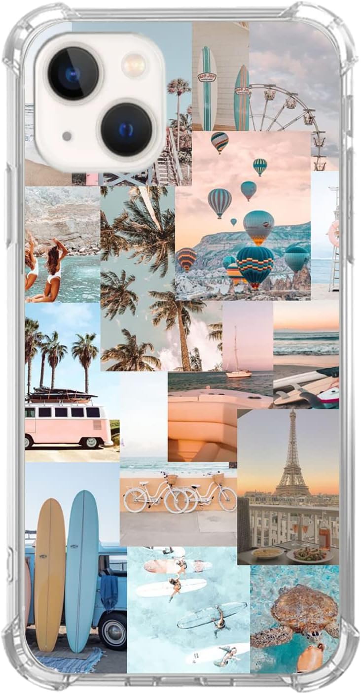 Amazon.com: Mofreore Summer Aesthetic Case for iPhone 14, Summer Surf ...