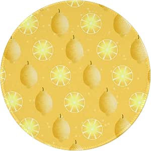Amazon.com: Woyaba Cute Lemon Yellow Funny Fruit Lemon Mouse pad Cute ...