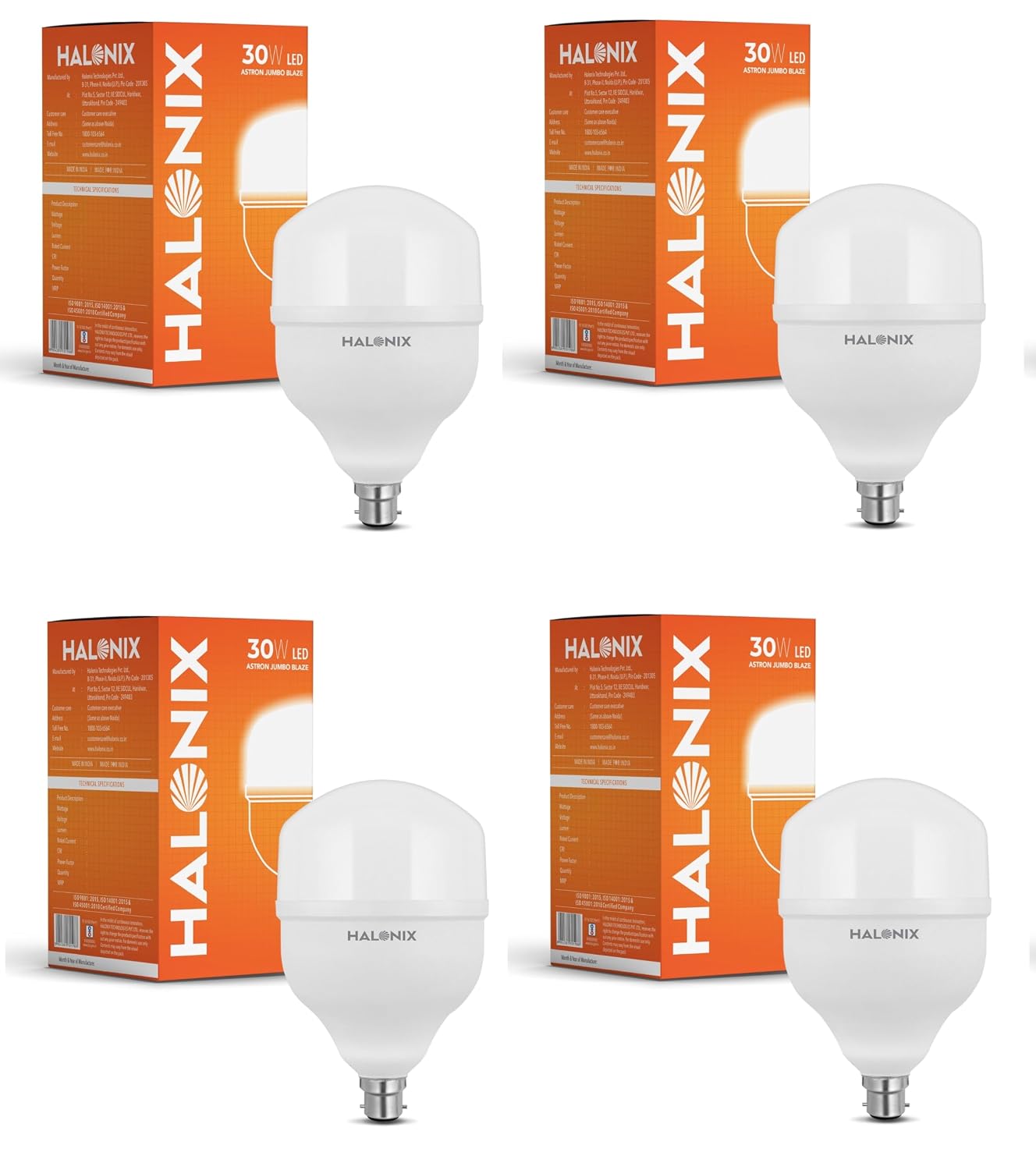Buy Halonix Jumbo 30W higher wattage Led Bulb | Cool Day Light (6500K ...