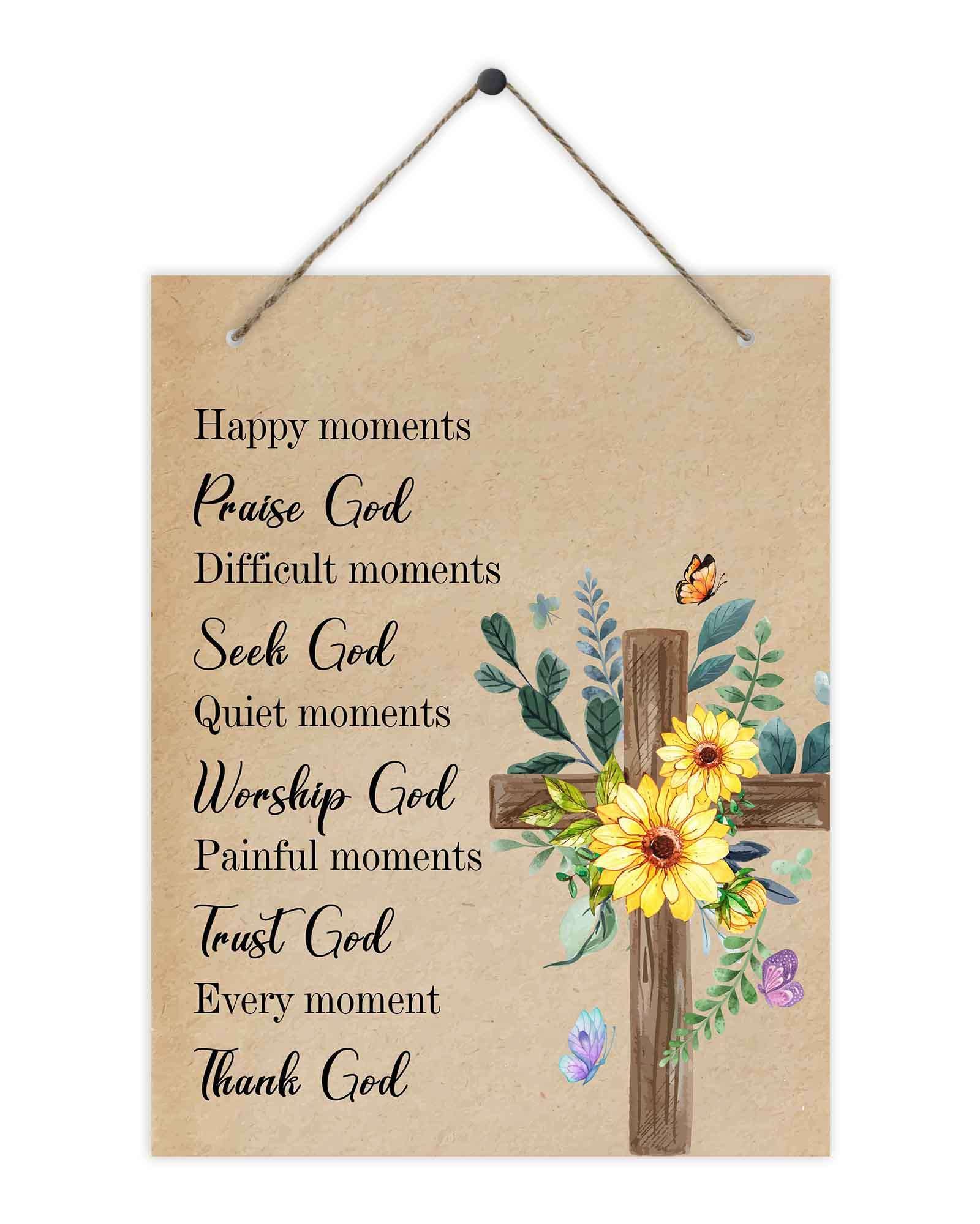 Amazon.com: Christian Plaques Wall Decor, Religious Gifts Scripture ...