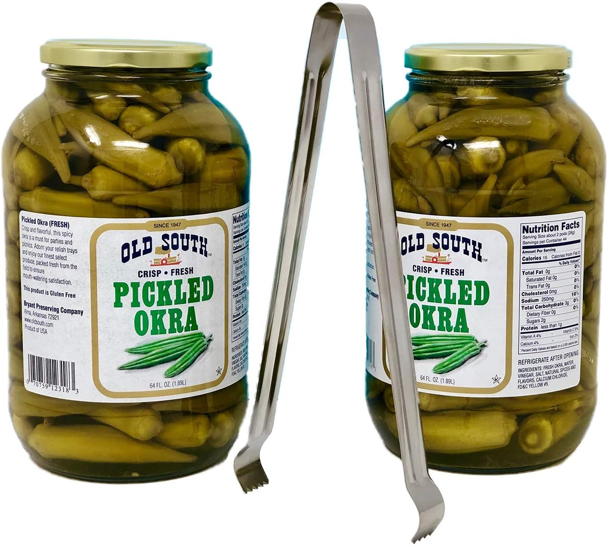 Amazon.com : Redhawk Farms Mild Pickled Okra - Whole, Pickled Okra in a ...