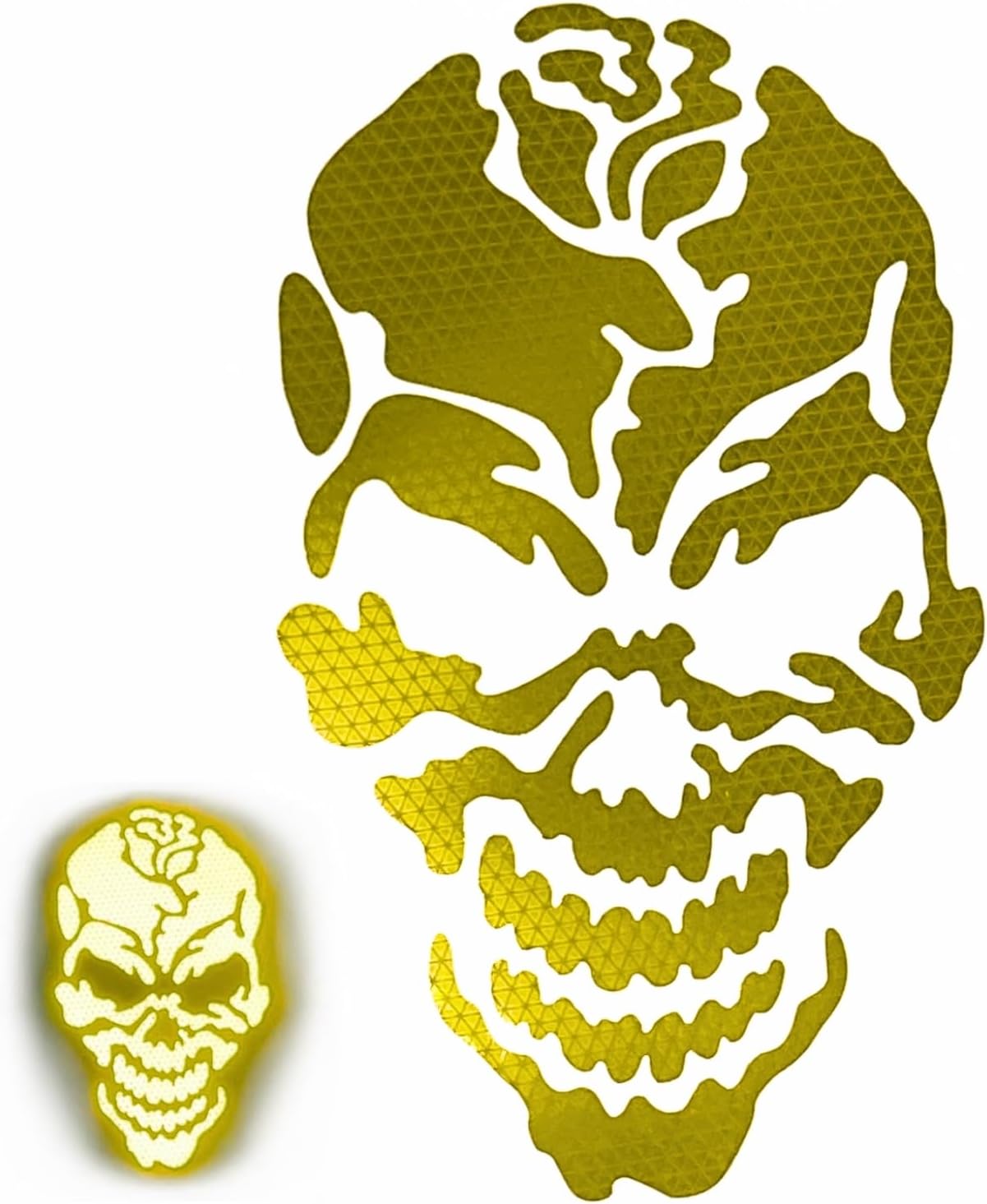 Amazon.com: customTAYLOR33 High Intensity Reflective Skull Rose Decal ...