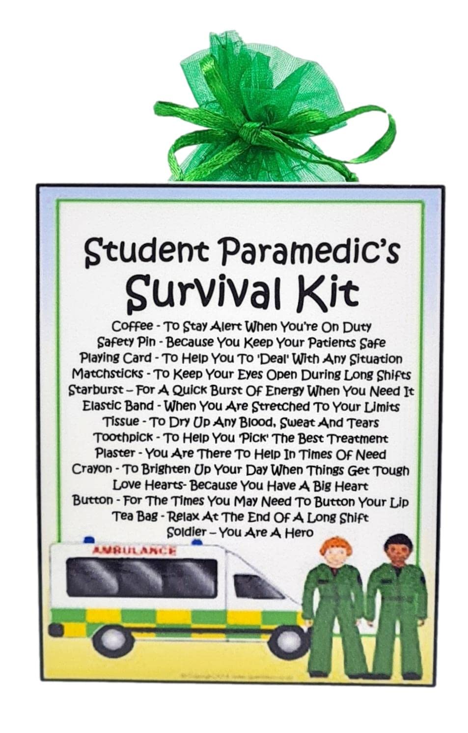 Student Paramedic's Survival Kit ~ Fun Novelty Gift & Greetings Card ...