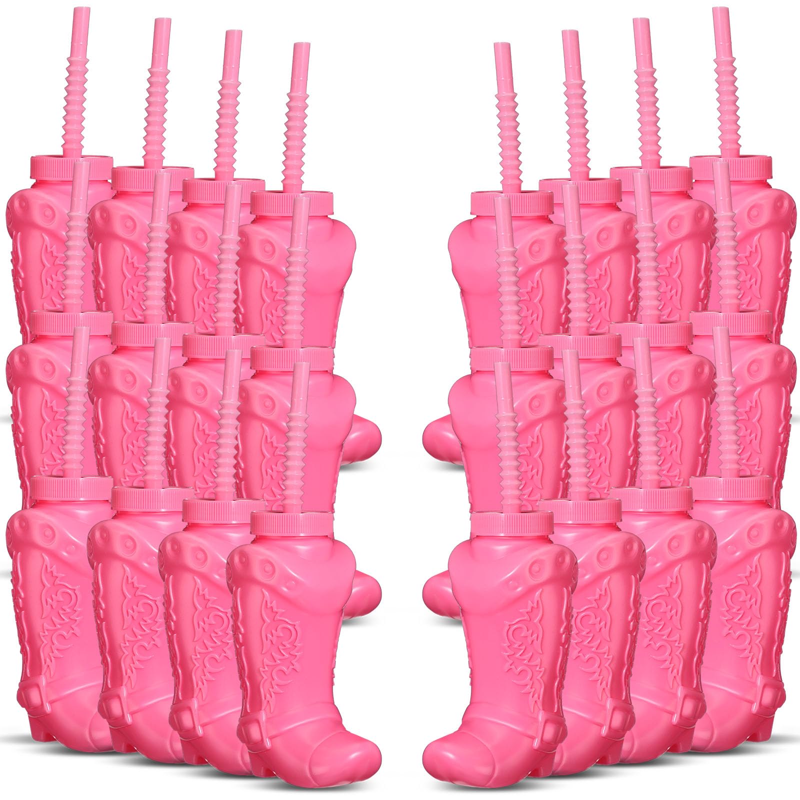 Snapklik.com : Hoolerry 10 Oz Plastic Cowboy Boot Cups