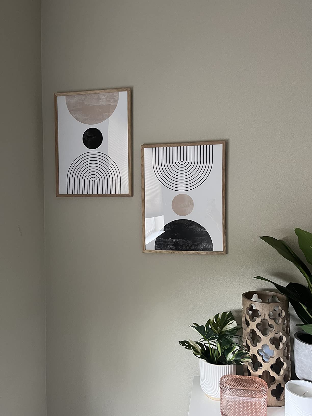 $9/mo - Finance HAUS AND HUES 16"x20" Beige Oak Wood Frames Set of 1 ...