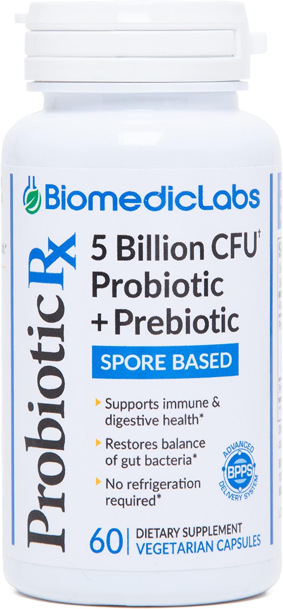 Amazon.com: Probiotic Rx: 5 Billion CFU – Probiotic + Prebiotic - Spore ...